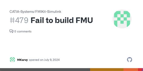 Fail To Build Fmu · Issue 479 · Catia Systemsfmikit Simulink · Github