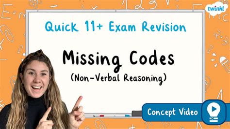 Breaking The Code Non Verbal Reasoning 11 Exams Concept Video