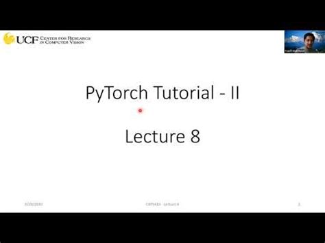 CAP5415 Lecture 8 Administrative Fall 2020 YouTube