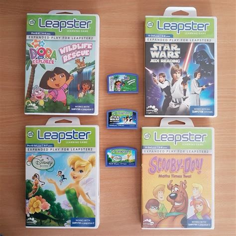 Leapfrog Leapster System Learning Educational Game Dora Scooby Doo Star Wars Eur 10 22 Picclick Fr