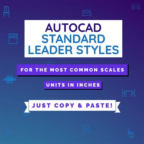 Autocad Standard Leader Styles English Units Jay Cad Store