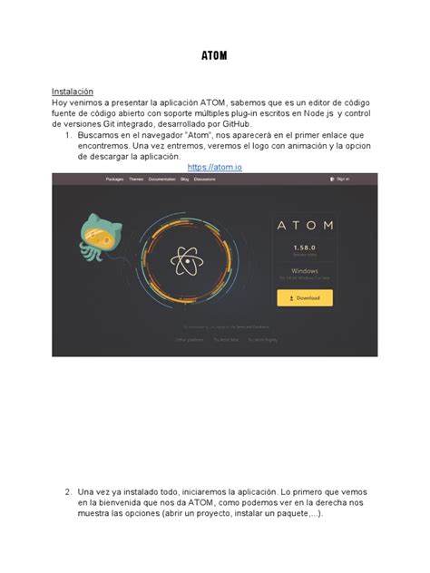 Atom Tutorial Pdf