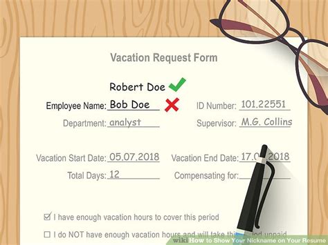How To Show Your Nickname On Your Resume Steps With Pictures