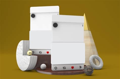 Premium Photo Abstract Social Media Screens Front Side In Yellow Background