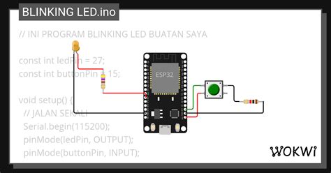 Blinking O Wokwi Esp32 Stm32 Arduino Simulator