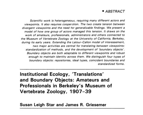 Boundary Object Bo Theory Urban Mill Building Intencity