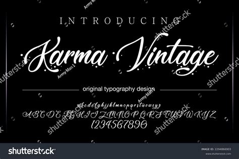Font Alphabet Script Typeface Labelvintage Typeface Stock Vector Royalty Free 2294866903