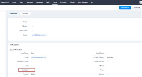 customise your zoho crm system field labels a1crm