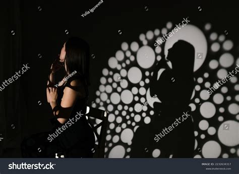 Woman Shade Studio Light Gobo Mask Stock Photo 2232634317 Shutterstock