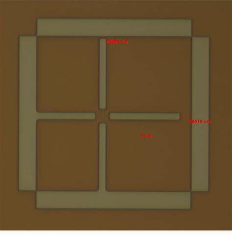Raith Overlay Alignment E Beam Over Optical Patterns Research Core Facilities