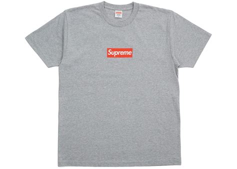 Supreme 20th Anniversary Box Logo Tee Grey Ss14