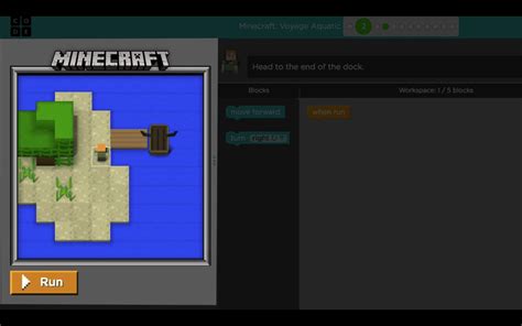Conditionals In Minecraft Voyage Aquatic Express Course Code Org