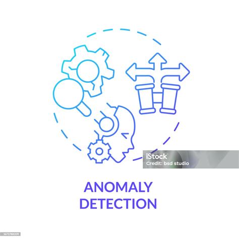2d Thin Linear Gradient Anomaly Detection Icon Stock Illustration Download Image Now