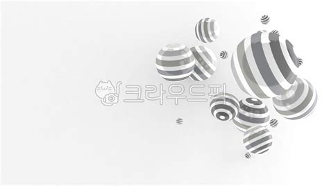 3d 렌더링 공 화려한 신나는 사진이미지일러스트캘리그라피 Tunasalmon작가