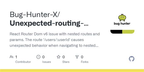 Github Bug Hunter Xunexpected Routing Behavior With Nested Routes