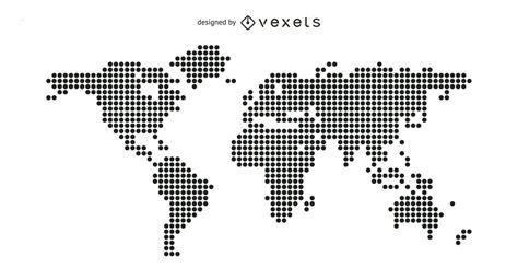 Vector Map Of The World Dots Free Vector Maps