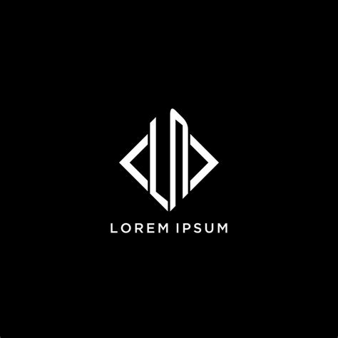 Ln Initial Monogram With Rhombus Shape Logo Design Vector Art At Vecteezy