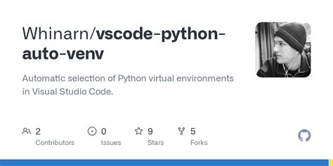 github whinarn vscode python auto venv automatic selection of python virtual environments in