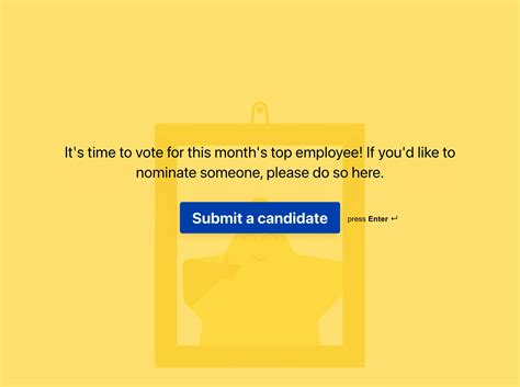 employee of the month voting form typeform template