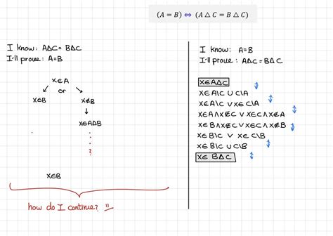 prove symmetric difference problem about sets with image r askmath