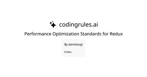 Performance Optimization Standards For Redux Coding Rules