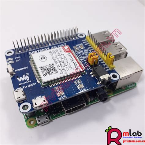 4g 3g 2g Gsm Gprs Gnss Hat For Raspberry Pi Lte Cat4 Module