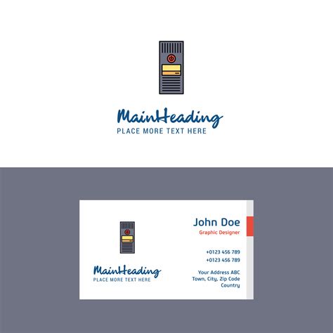 Flat Cpu Logo And Visiting Card Template Busienss Concept Logo Design 14212176 Vector Art At