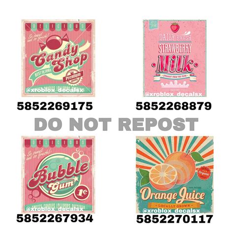 Roblox Decal Codes Mlharetro
