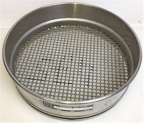 Used Astm E11 70 Standard 4 Stainless Steel 8 Sieve 4 75mm For Sale At Chemistry Rg Cons