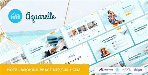 aquarelle react hotel booking template with next js and directus headless cms thememag