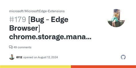 [bug edge browser] chrome storage managed api broken in edge 128 · issue 179 · microsoft