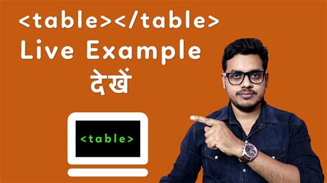 How To Create Table In Html Html Me Table Kaise Banaye Youtube