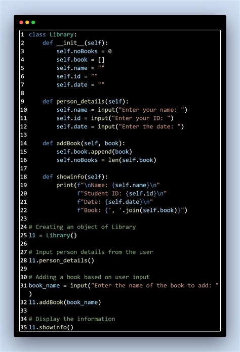 Rachit Thakur On Linkedin Python Oop Librarymanagementsystem Programming