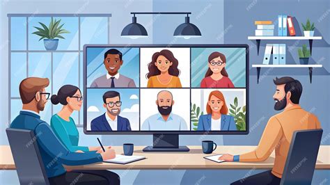 Photo Realistic As Remote Team Collaborating On A Software Development Project Concept As A