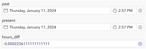 Solved Calculate Time Between Two Date Times Using A Date Esri Community