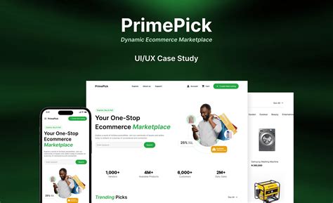 Primepick Dynamic E Commerce Marketplace Behance