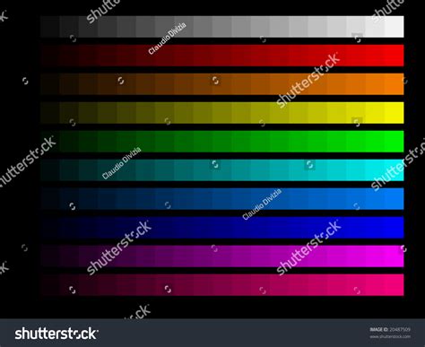 Color Bars For Screen Monitor Calibration Stock Photo 20487509