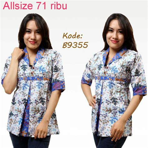 Contoh Model Baju Batik Kerja Model Baju Batik