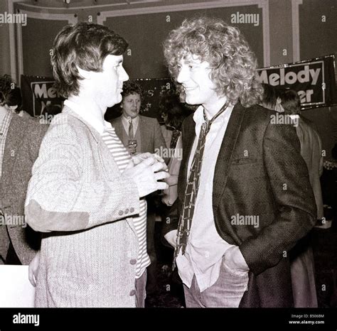Monty Python S Michael Palin Seen Here With Led Zeppelin S Robert Plant
