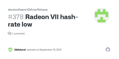 Radeon VII Hash Rate Low Issue 378 Develsoftware GMinerRelease