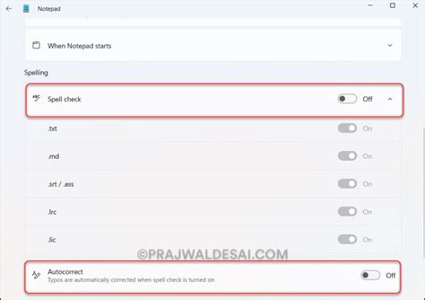 Enable Spell Check And Autocorrect In Notepad On Windows 11