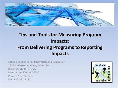 Tips And Tools For Measuring Program Impacts From