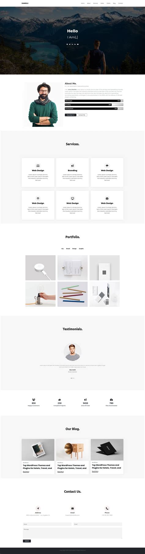 Html Css Bootstrap Responsive And Unique Website By Aabdelrahmana