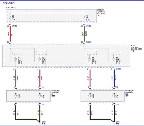 Ford F150 Headlight Wire Color Code Wiring Diagram