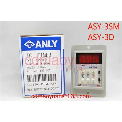 Anliang Anly Time Relay Asy 3sm Asy 3d 220vac 999s 999m Time Delay Timer Shopee Philippines