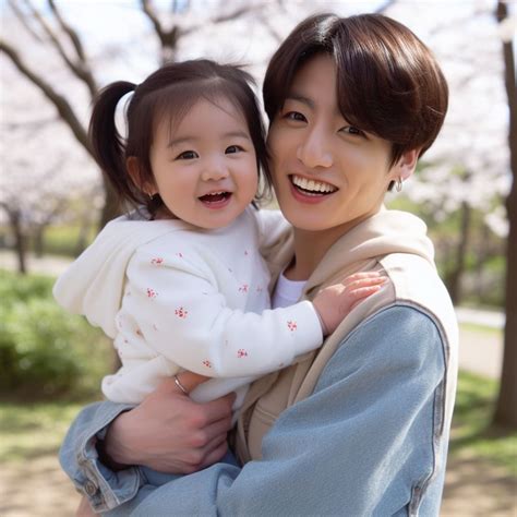 Jungkook With His Daughter ️ Jungkook Jeon Jungkook Hot Jungkook Fanart