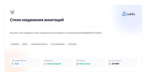 Стили соединения аннотаций в Python Labex Стили соединения аннотаций в Python Labex