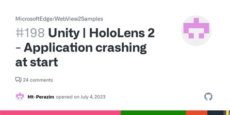 Unity Hololens 2 Application Crashing At Start · Issue 198