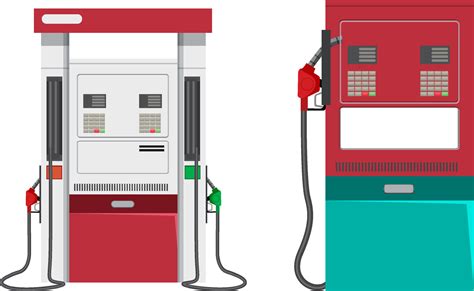 Gas Station With Petrol Pump 7699315 Vector Art At Vecteezy