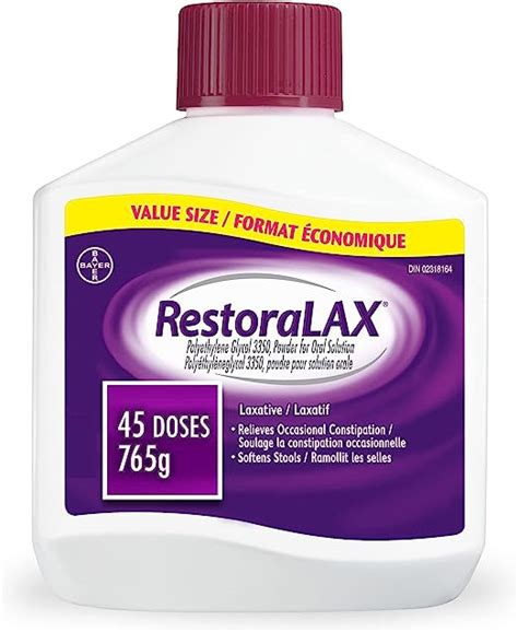Restoralax Powder Stool Softener Laxative Laxatives For Constipation